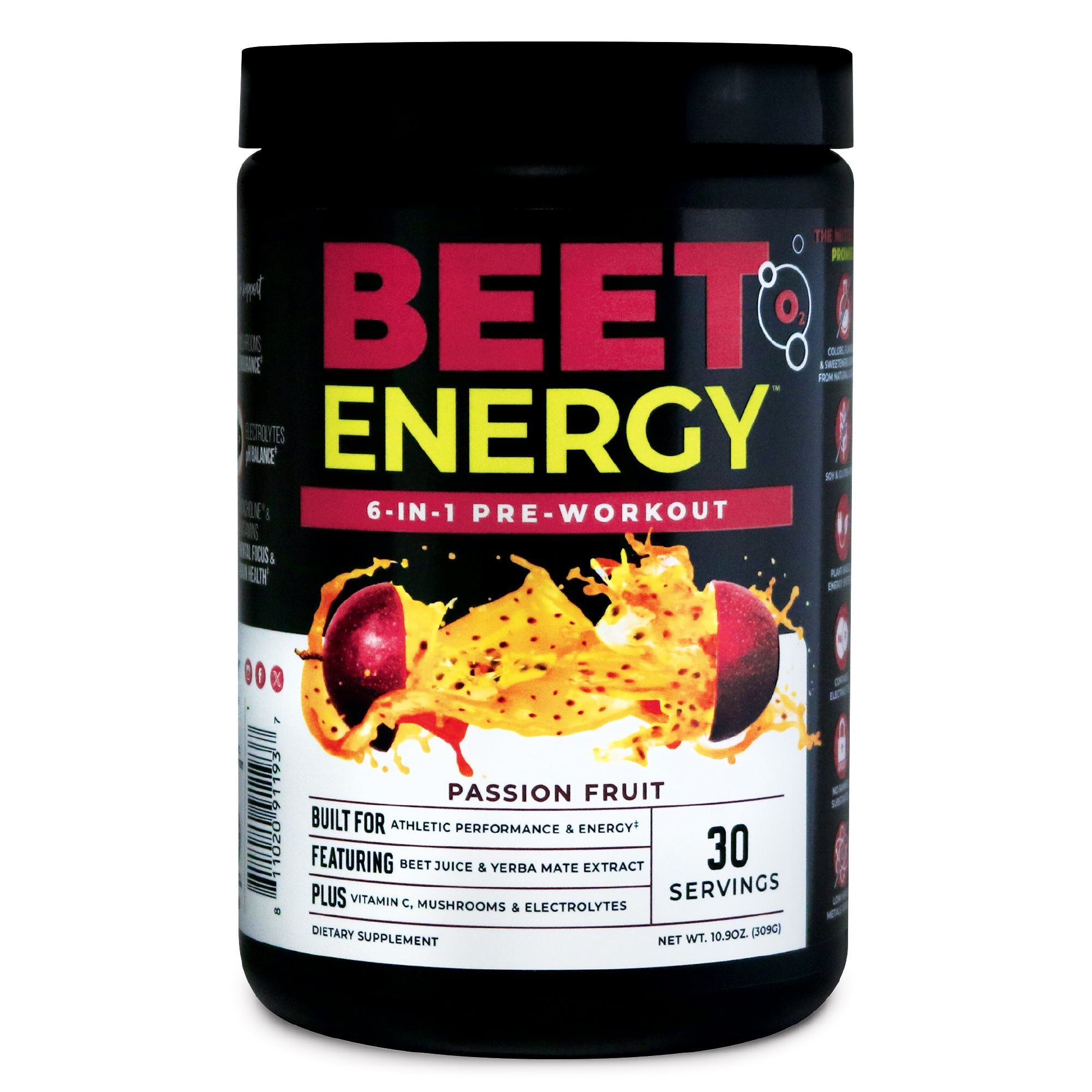 Nutrology | BEET ENERGY Pre-Workout - Passion Fruit Flavor